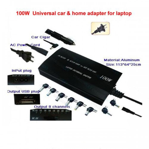 Φορτιστής Laptop Αυτοκινήτου και Οικιακός UNIVERSAL